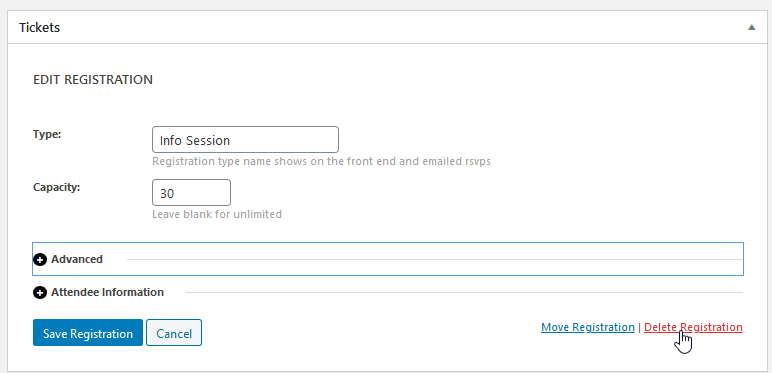 Cancelling Events in the Public Website WordPress Events Calendar - BCIT