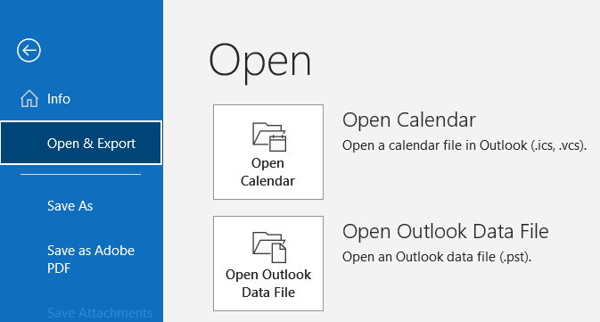Opening Outlook PST Files - BCIT