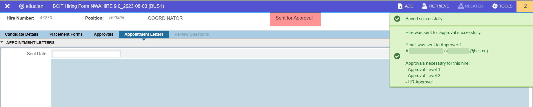 Hiring process in Banner – EHire instructions using NWIHIRE / NWAHIRE - BCIT