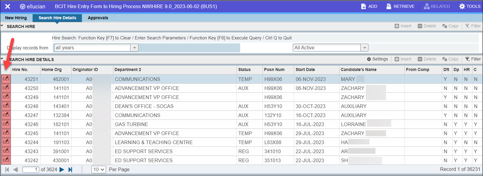 Hiring process in Banner – EHire instructions for Approvers - BCIT