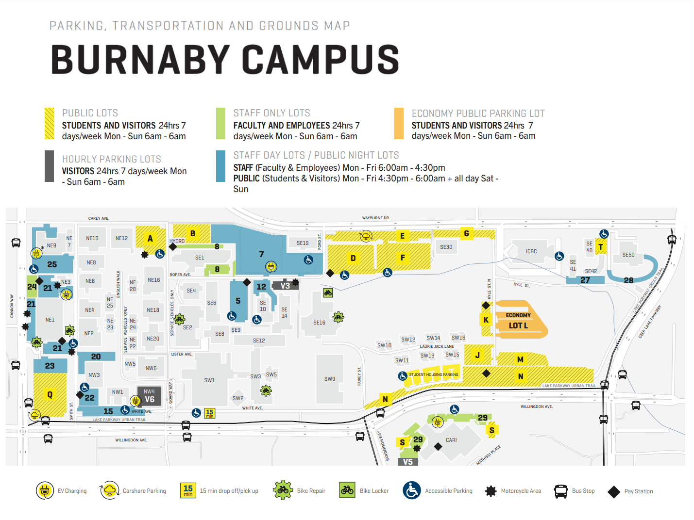 Campus Parking - BCIT