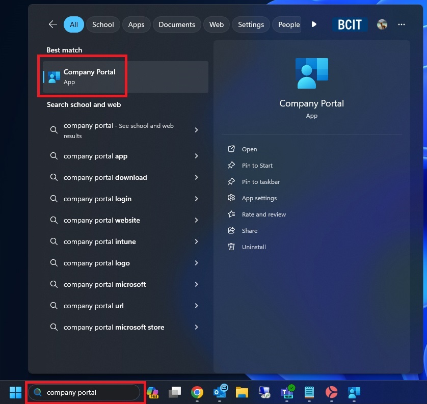 Accessing Cherwell Service Management – BCIT