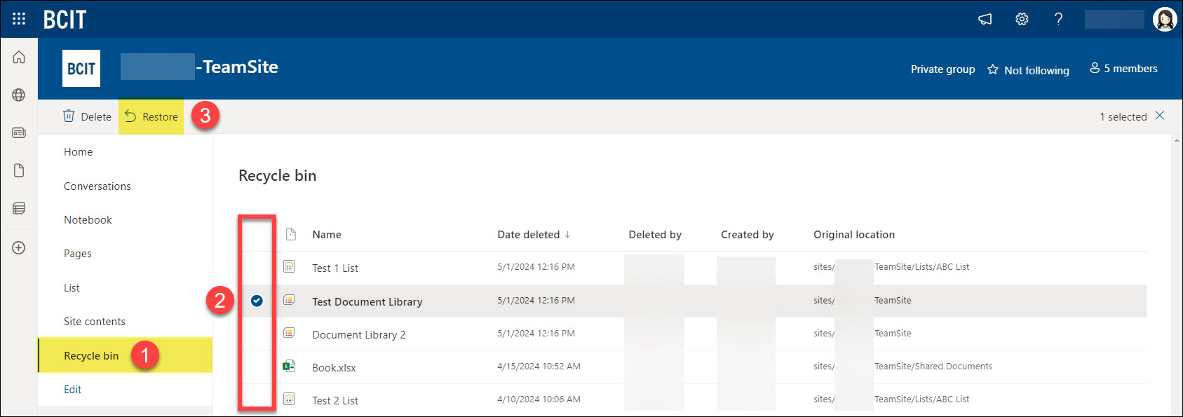 Basic Navigation for SharePoint Users - BCIT