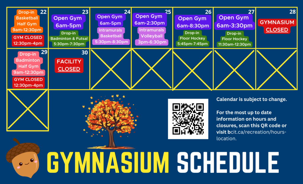 Hours & Location - BCIT