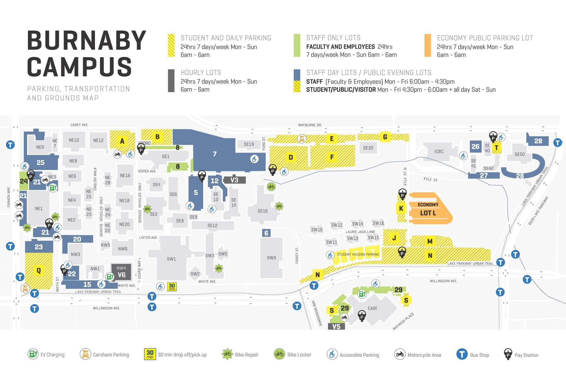 Campus Parking - BCIT