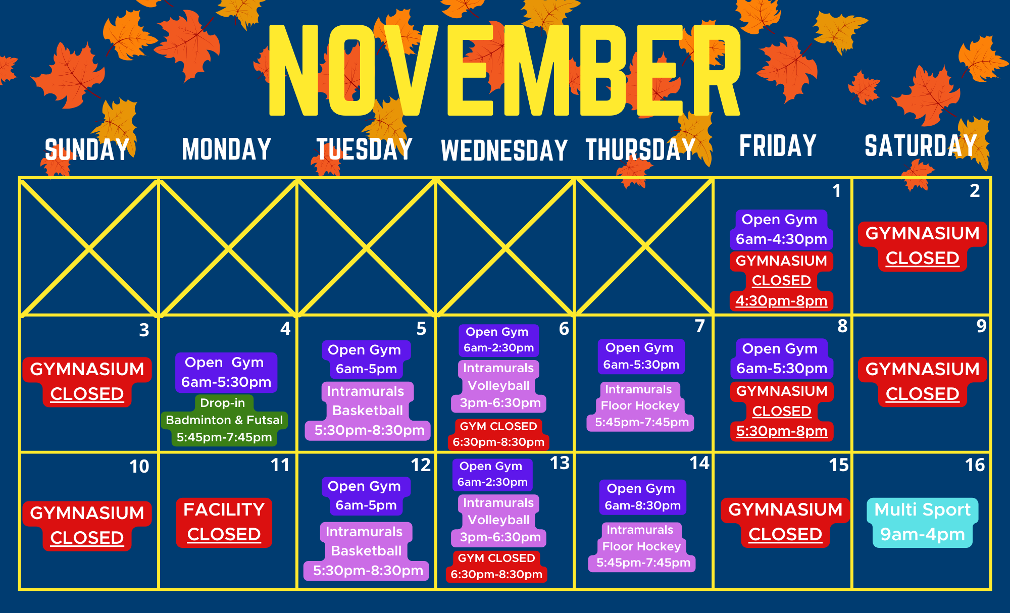 Hours & Location - BCIT