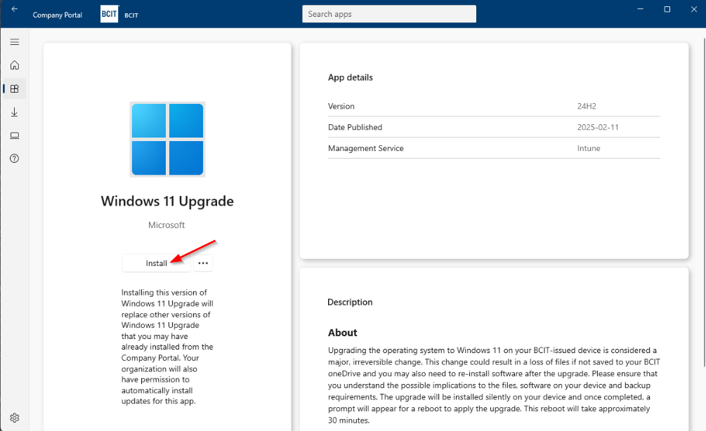 Upgrading from Windows 10 to Windows 11 - BCIT