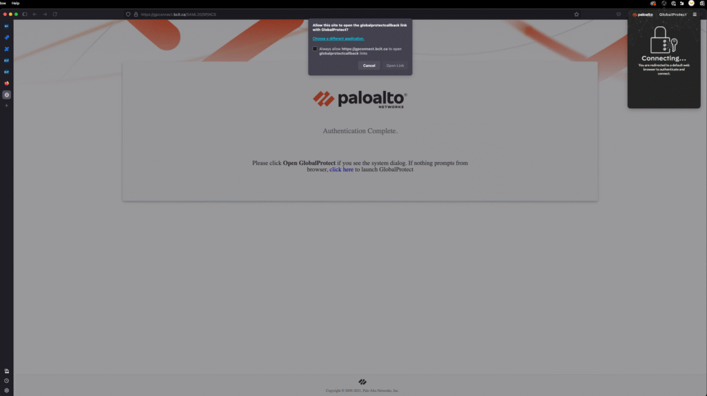 Installing and Connecting to GlobalProtect VPN – BCIT